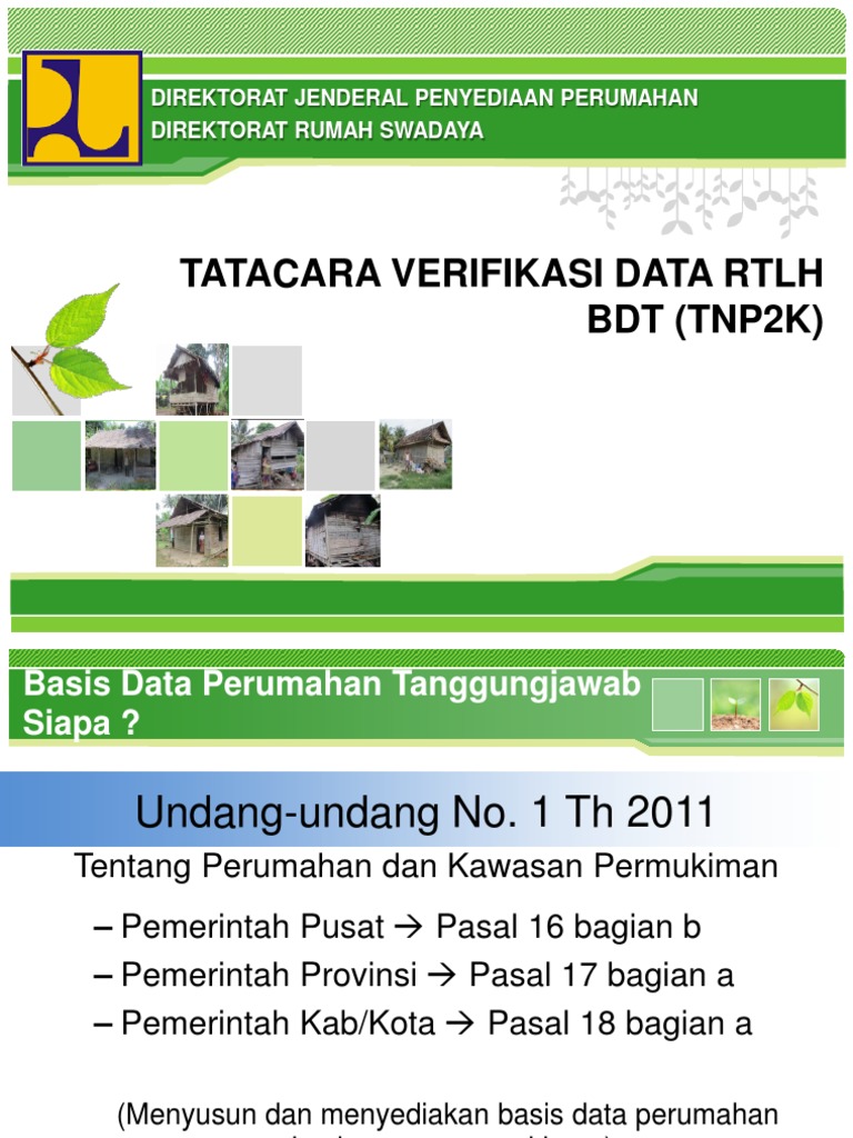 Verifikasi Data RTLH BDT TNP2K | PDF | Komputer