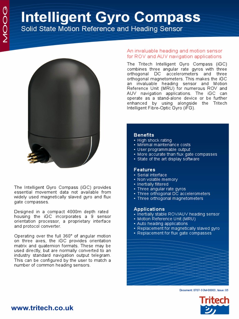 Heading Motion Sensor Intelligent Gyro Compass Igc | Download Free PDF ...