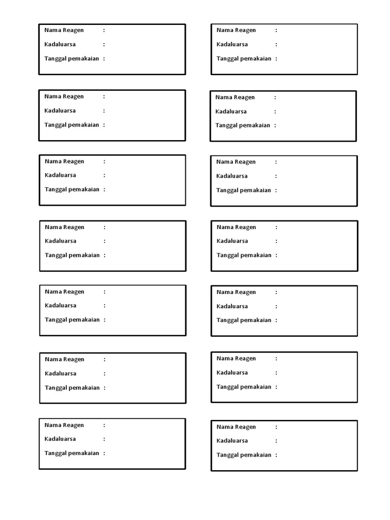 8.1.5.5 Label Reagen | PDF