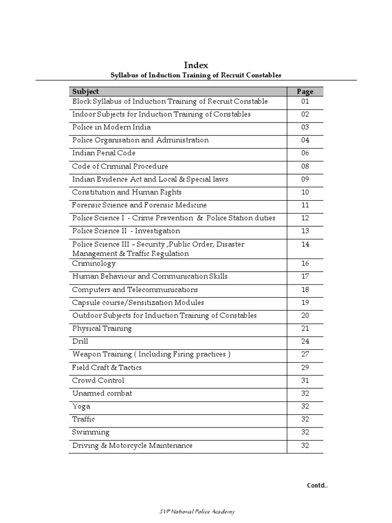 Index | PDF | Forensic Science | Police