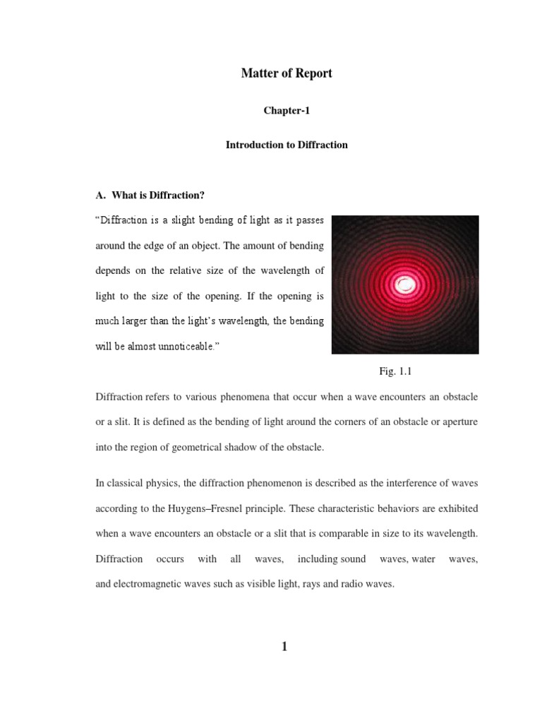 Defraction of Light | PDF | Diffraction | Interference (Wave Propagation)