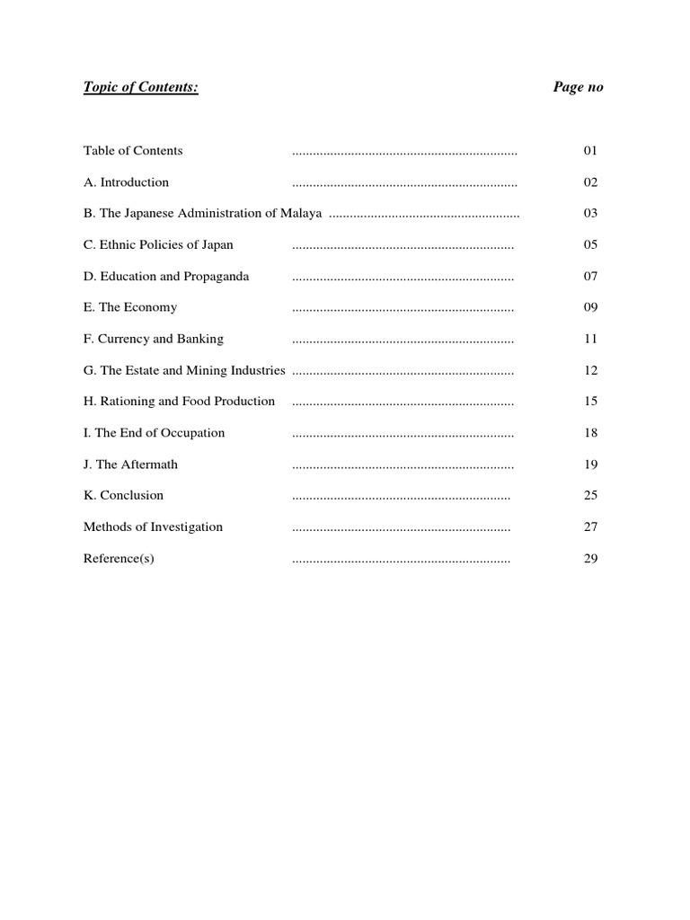 Assignment Japanese Occupation of Malaya | PDF | Empire Of Japan | Malaysia