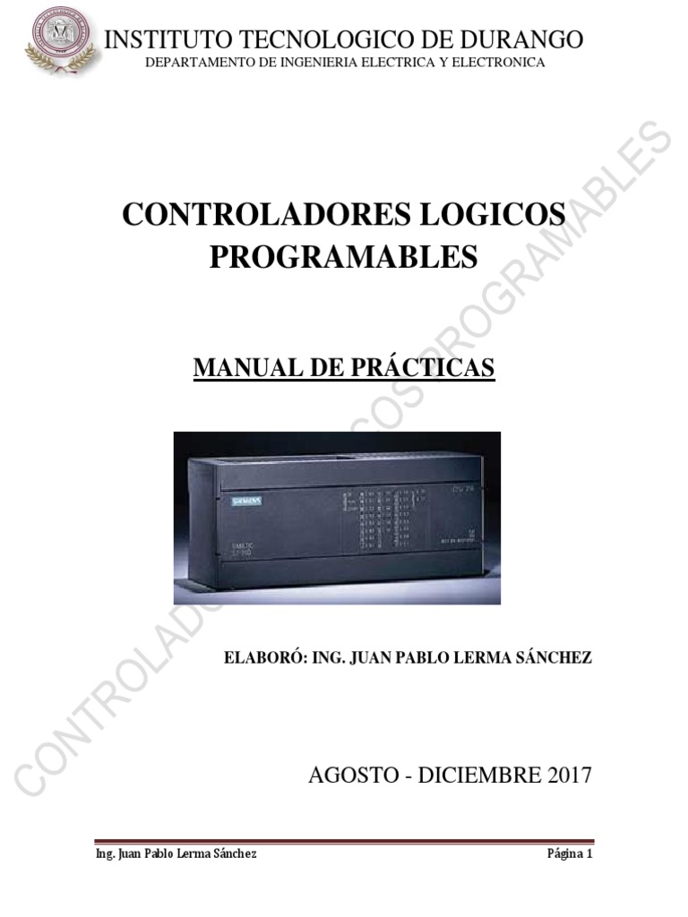 Manual Practicas PLC | PDF | Controlador lógico programable | Programa ...