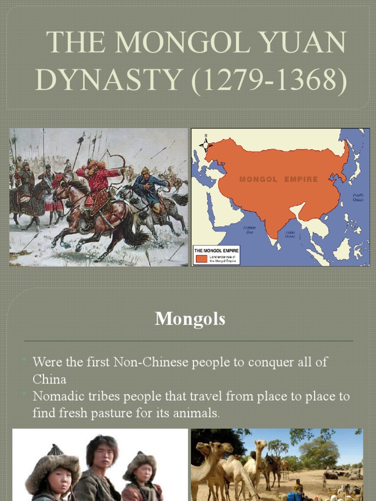 The Mongol Yuan Dynasty Overview | PDF | Qing Dynasty | Mongolian People
