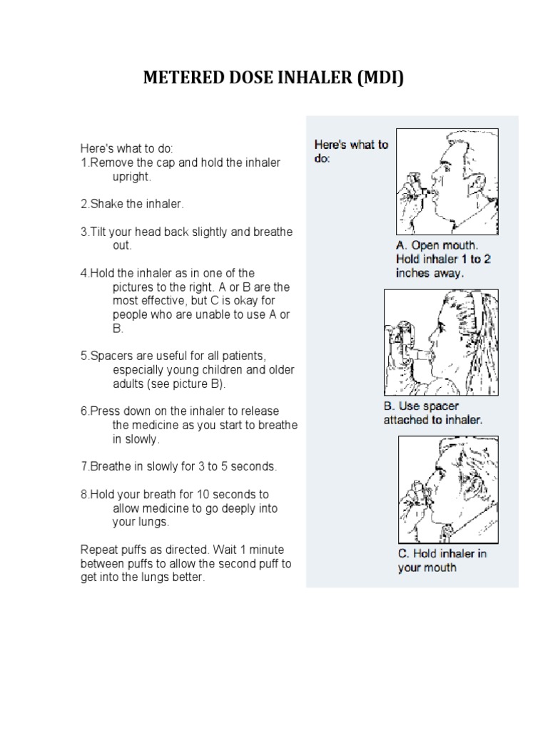 Metered Dose Inhaler (Mdi) | Download Free PDF | Clinical Medicine ...