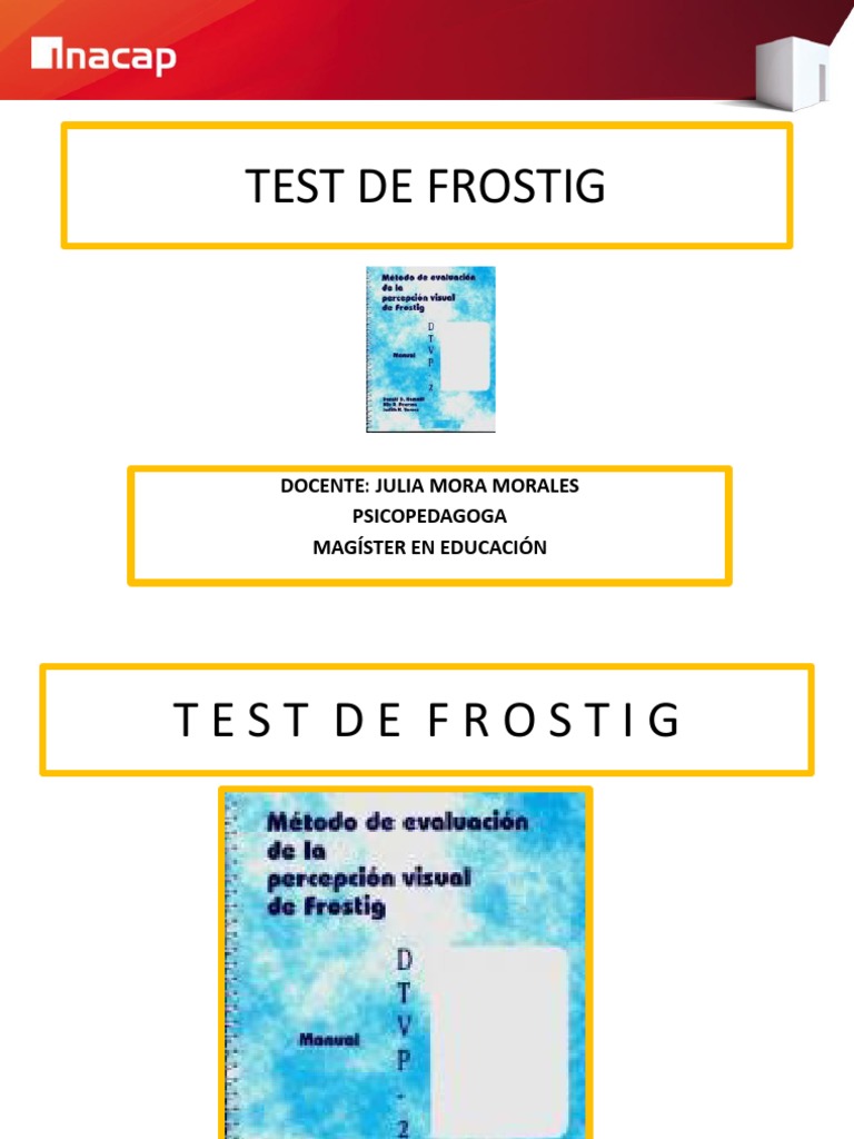 Clase Test de Froastig | PDF | Percepción | Psicología Aplicada