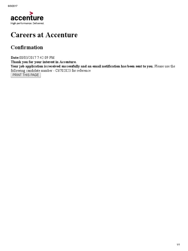 Accenture Project Report | PDF