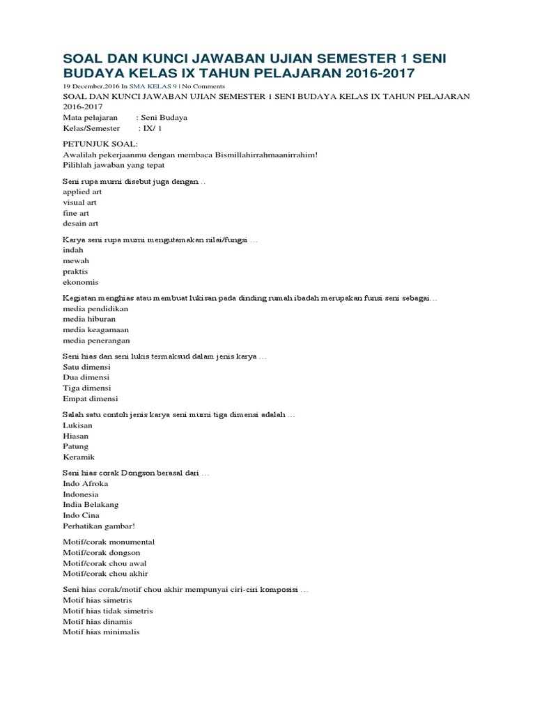 Senbud Donlot Nitip | PDF | Seni