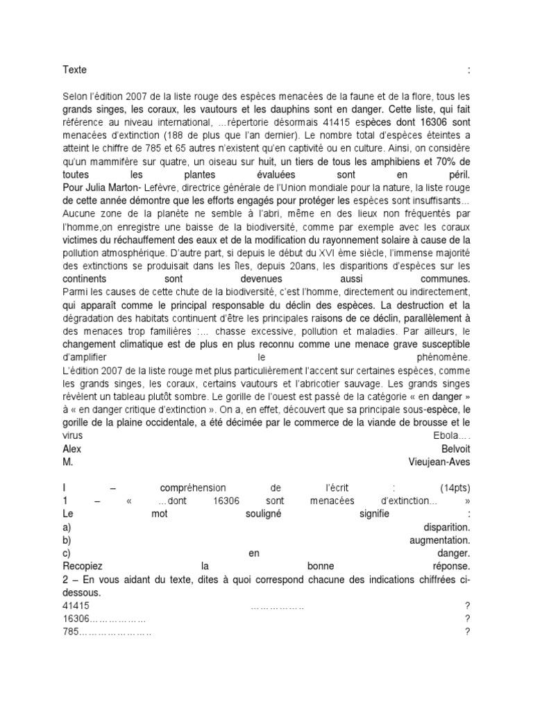 Compo 1 2as | PDF | Préservation | Habitat