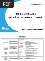 Fisa de Progres Individual Prescolari | PDF
