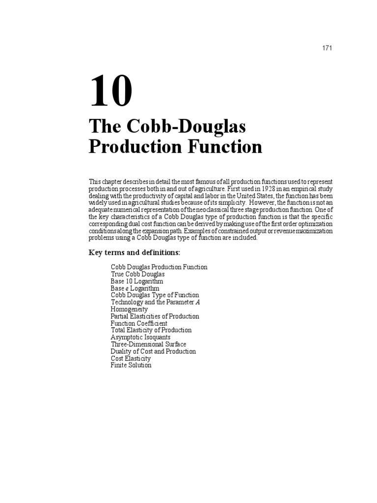 CH10 Revised A | PDF | Production Function | Regression Analysis