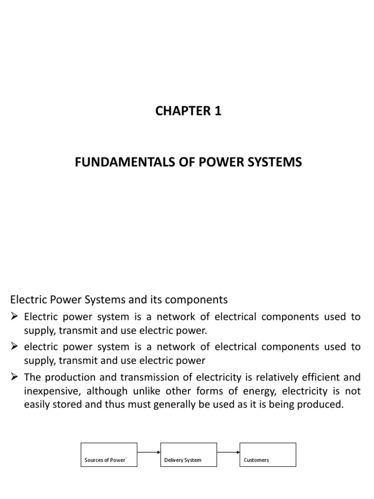 Chapter 1 | PDF | Power Station | Electric Power System