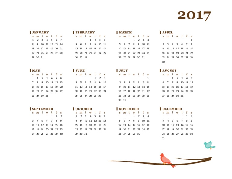 Editable 2017 Calendar December