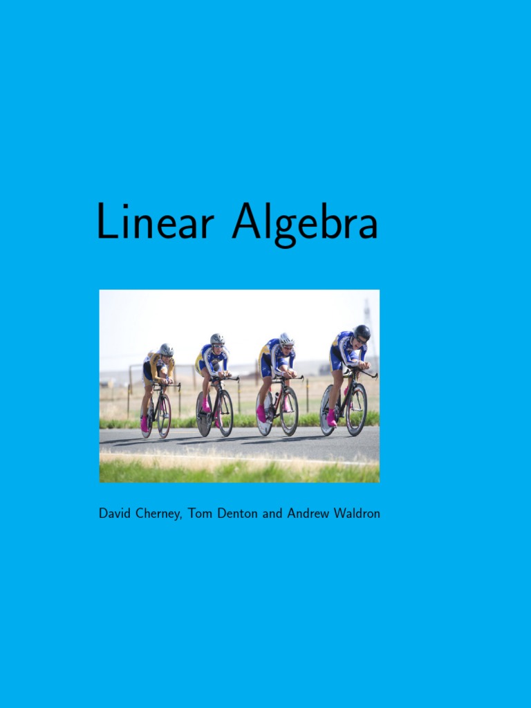 Linear Algebra | PDF | Matrix (Mathematics) | Vector Space