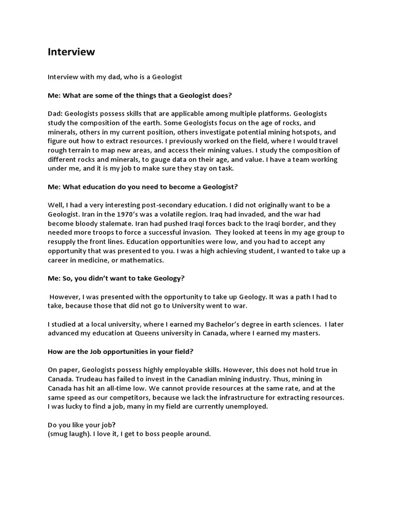 Interview | PDF