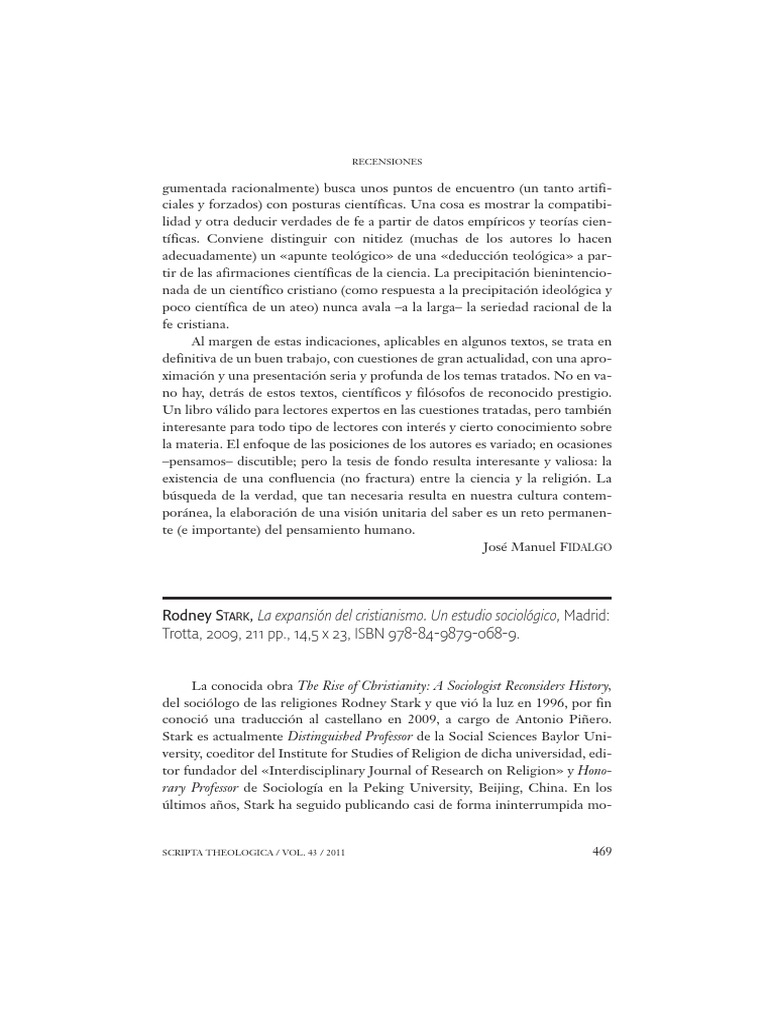 Rodney Stark | PDF | Science | Mujer