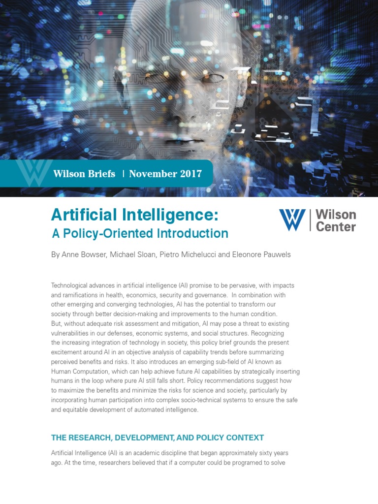Artificial Intelligence: A Policy-Oriented Introduction | PDF ...