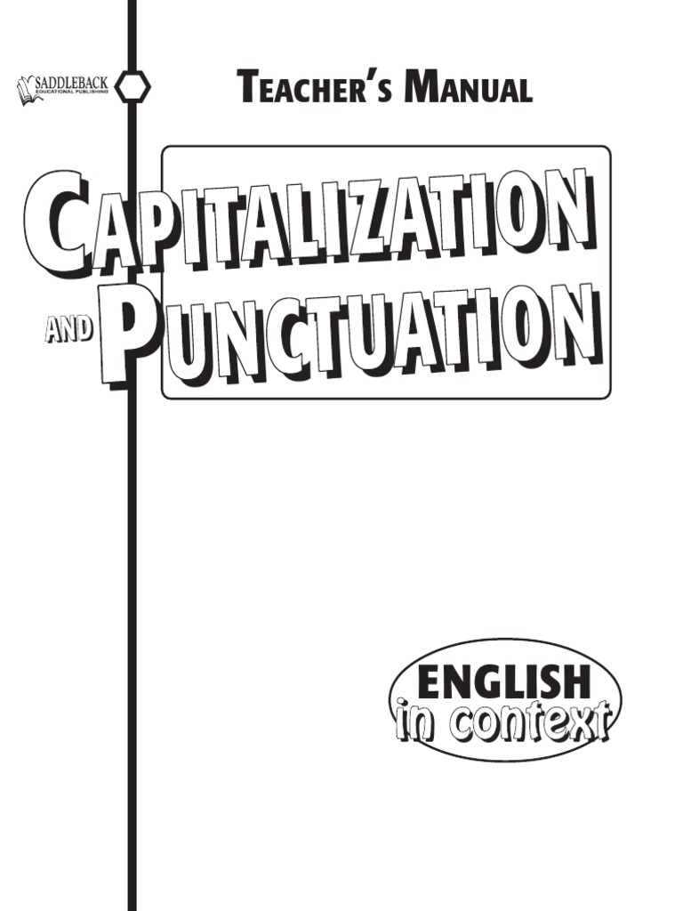 (Carol Hegarty) Capitalization and Punctuation PDF | PDF
