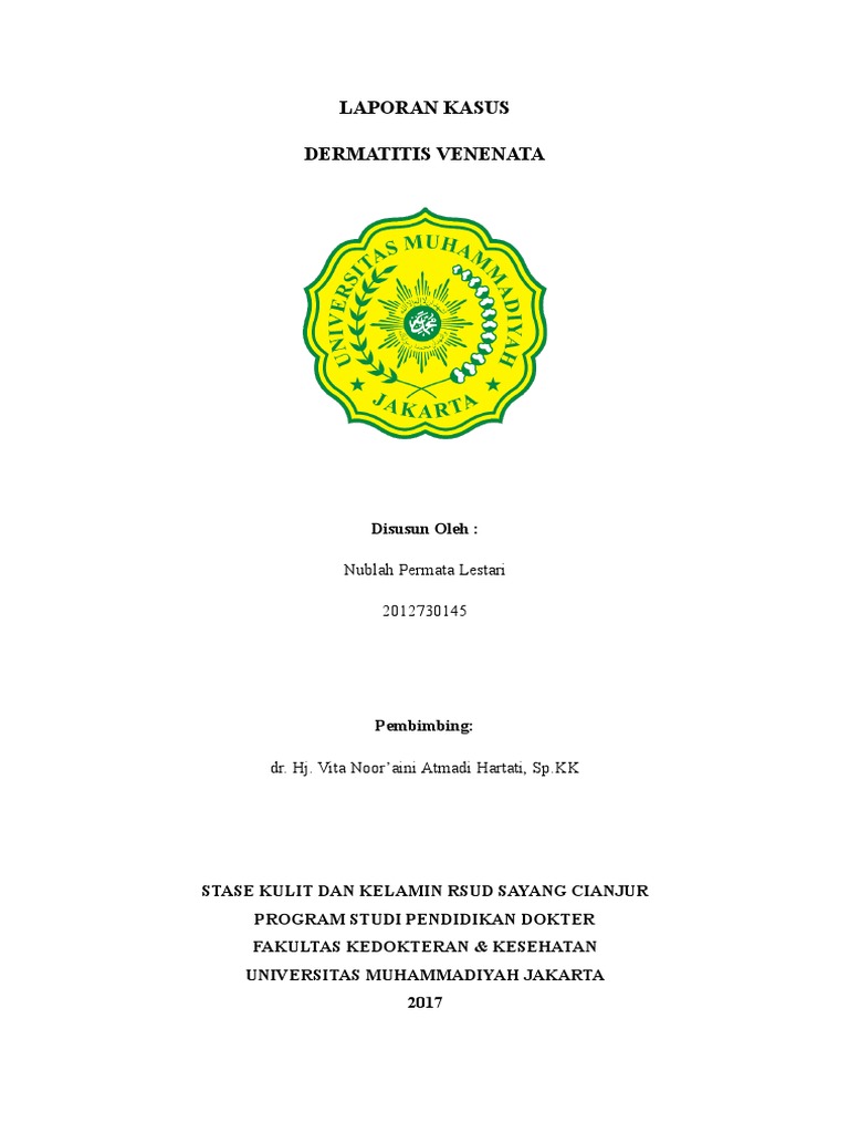 Dermatitis Venenata pada Anak Akibat Kontak dengan Serangga Paederus sp ...