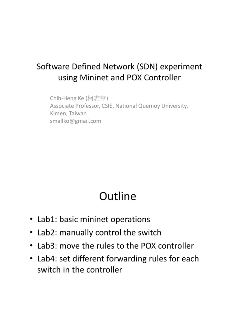 My SDN | PDF | Computer Networking | Telecommunications