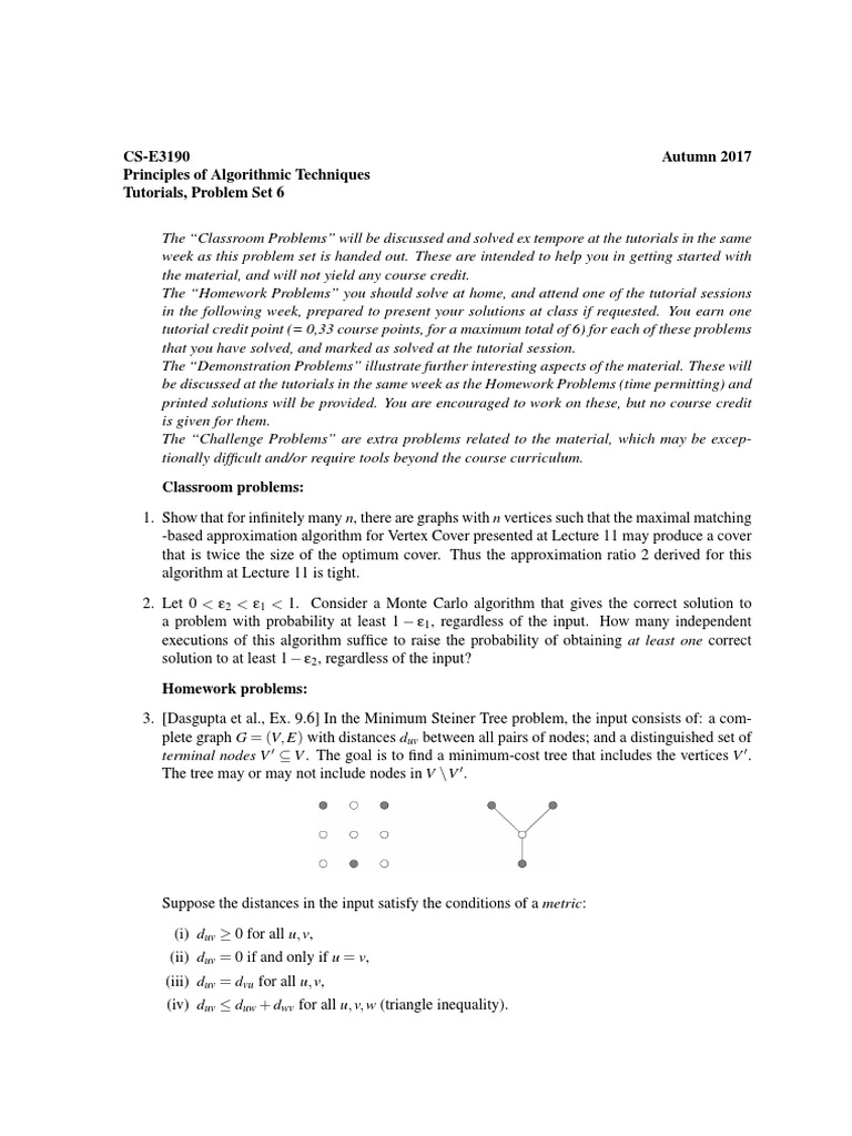 CS-E3190 Prob06 PDF | PDF | Time Complexity | Theoretical Computer Science
