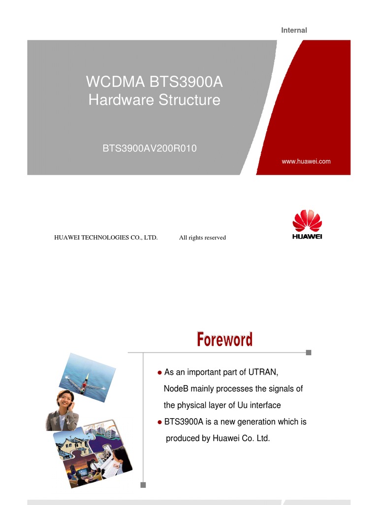 WCDMA BTS3900A Hardware Structure | PDF | Power Supply | High Speed ...
