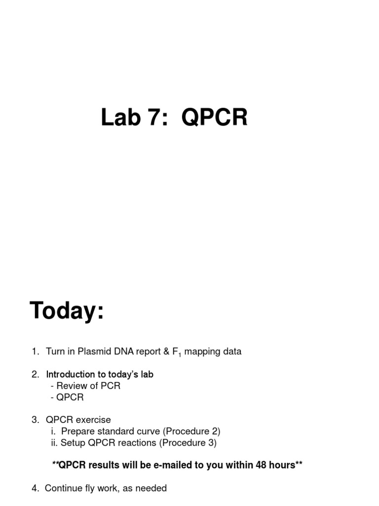 QPCR Introduction | PDF | Primer (Molecular Biology) | Polymerase Chain ...