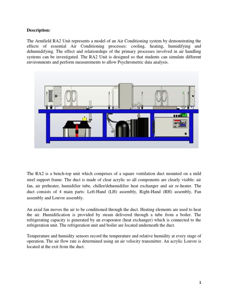 AC Unit Description PDF | PDF | Hvac | Air Conditioning