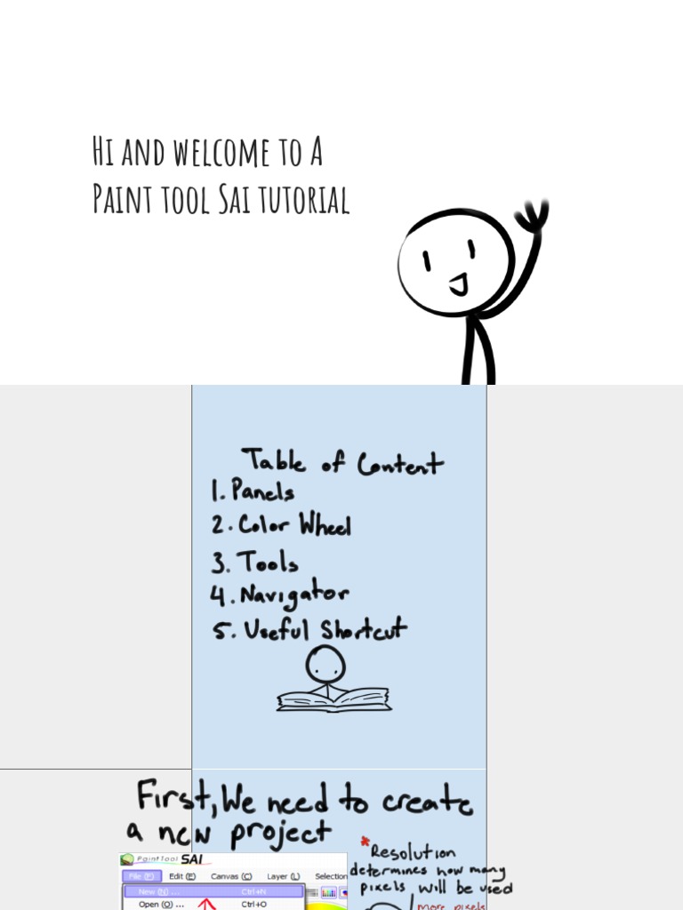 Paint Tool Sai Tutorial | PDF