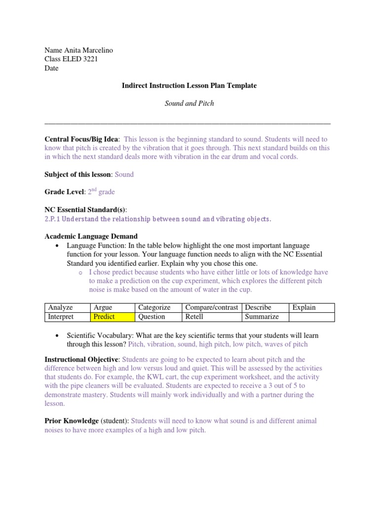 Indirect LP Format 9-18-17 | PDF | Sound | Pitch (Music)