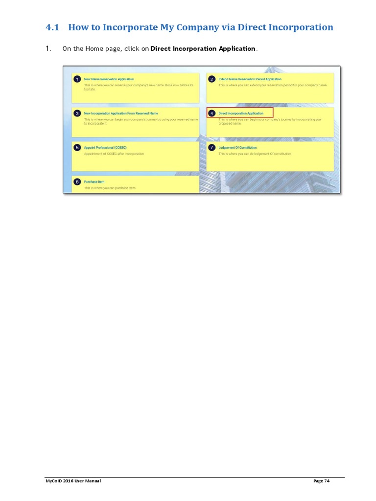 Direct Incorporation CCM MyCoid (1).pdf | Identity Document | Payments