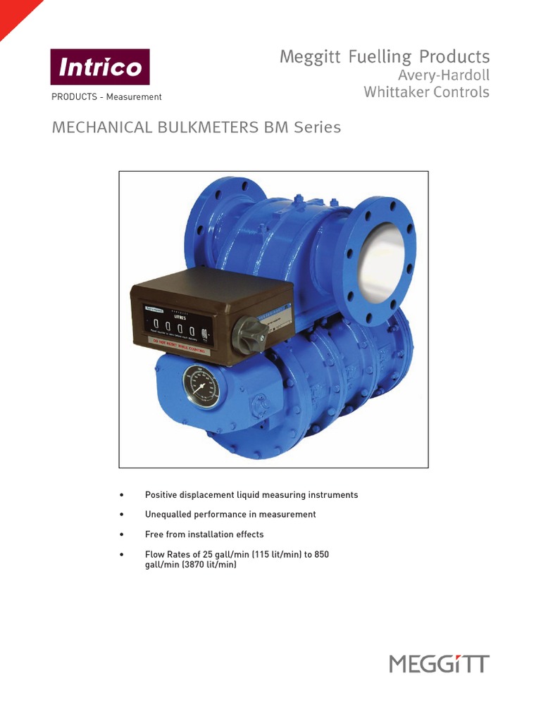 Avery-Hardoll BM Series Bulkmeters | PDF | Flow Measurement | Pump