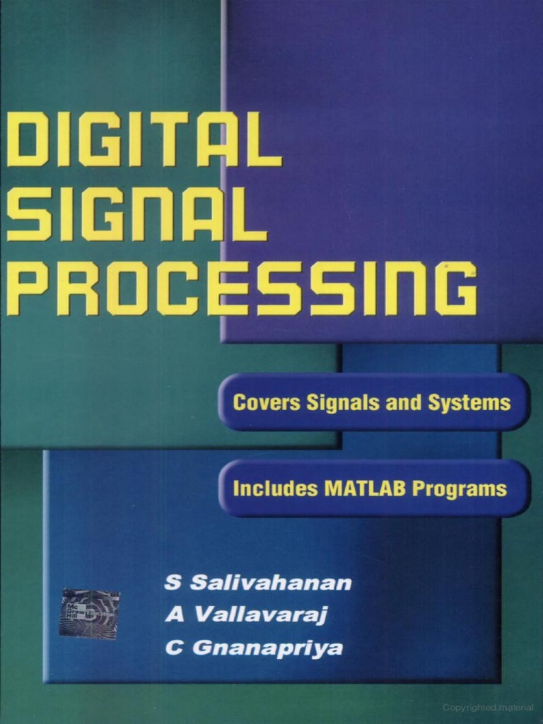 Digital Signal Processing by S Salivahanan PDF | PDF | Signal Processing | Algorithms