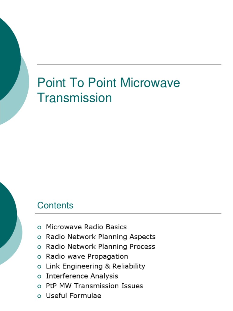 Point To Point Microwave 1 | Download Free PDF | Radio Propagation ...