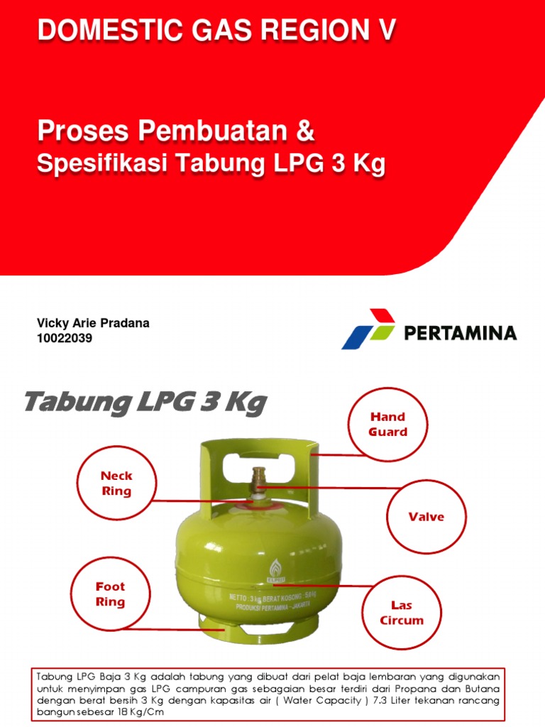 Spesifikasi dan Ukuran Tabung LPG 3 Kg | PDF