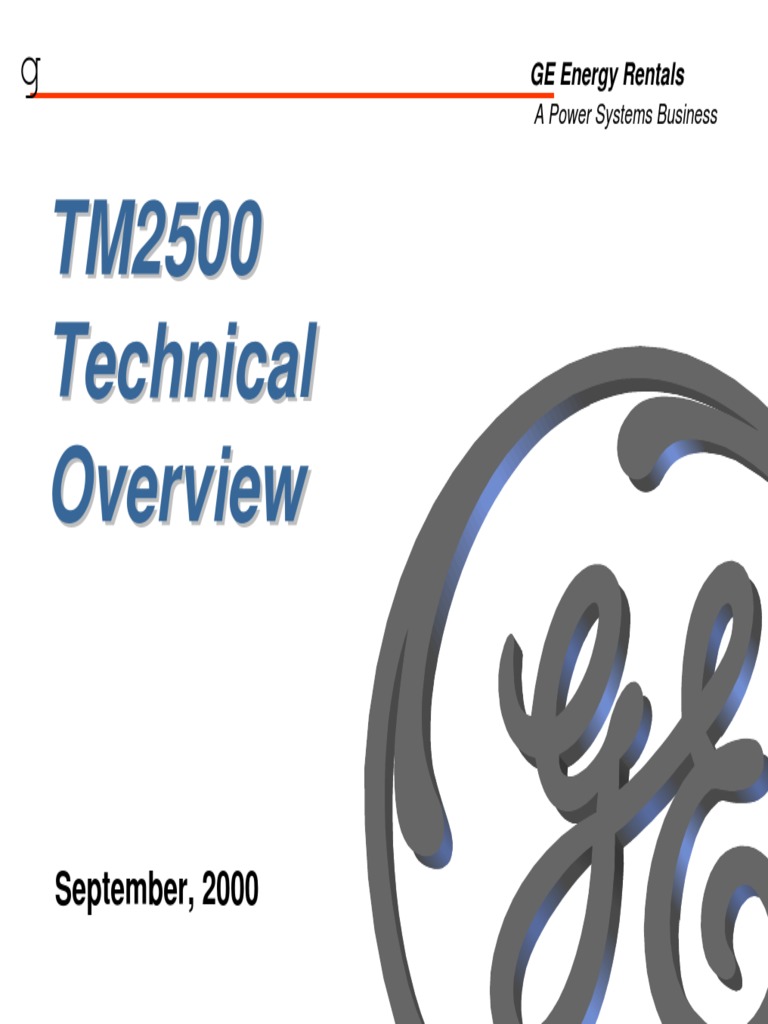 The TM2500 Overview | PDF | Gas Turbine | Natural Gas