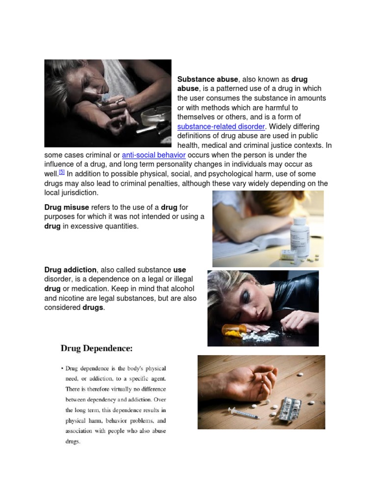 Understanding Substance Abuse Disorders | PDF | Wellness | Lifestyle