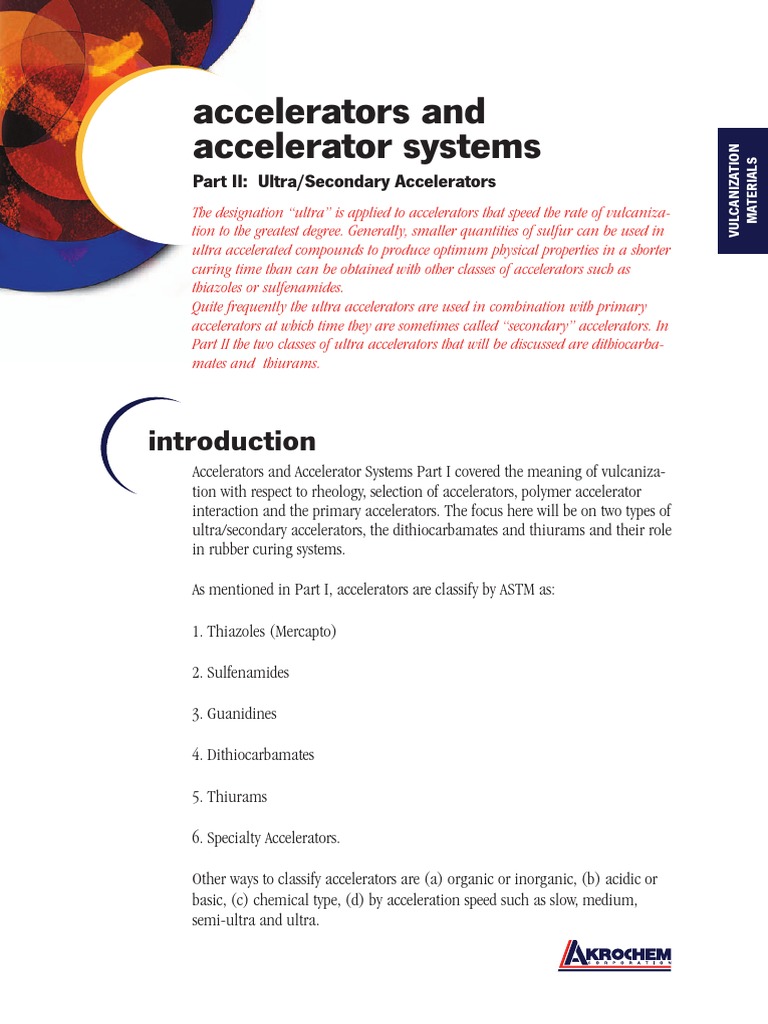 Accelerators Part Two | PDF | Materials | Chemical Substances