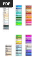 NRF Color Codes | PDF | Pastel | Grey