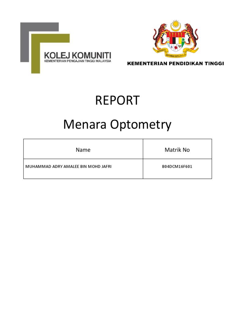 Report Adry | Download Free PDF | Optometry | Contentment