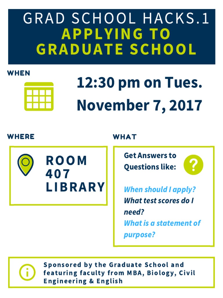 Applying To Grad School | PDF