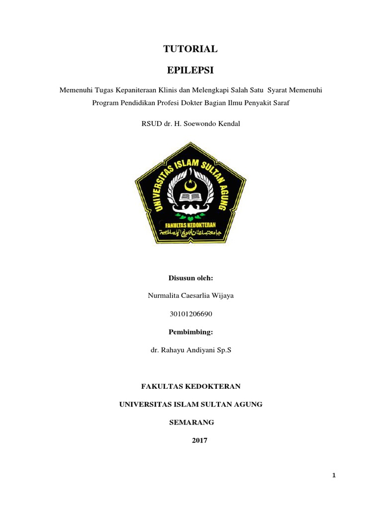 Tutorial Epilepsi | PDF | Kesehatan Holistik | Sains & Matematika