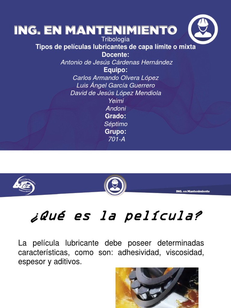 Lubricación Límite y Mixta | PDF | Lubricante | Fricción