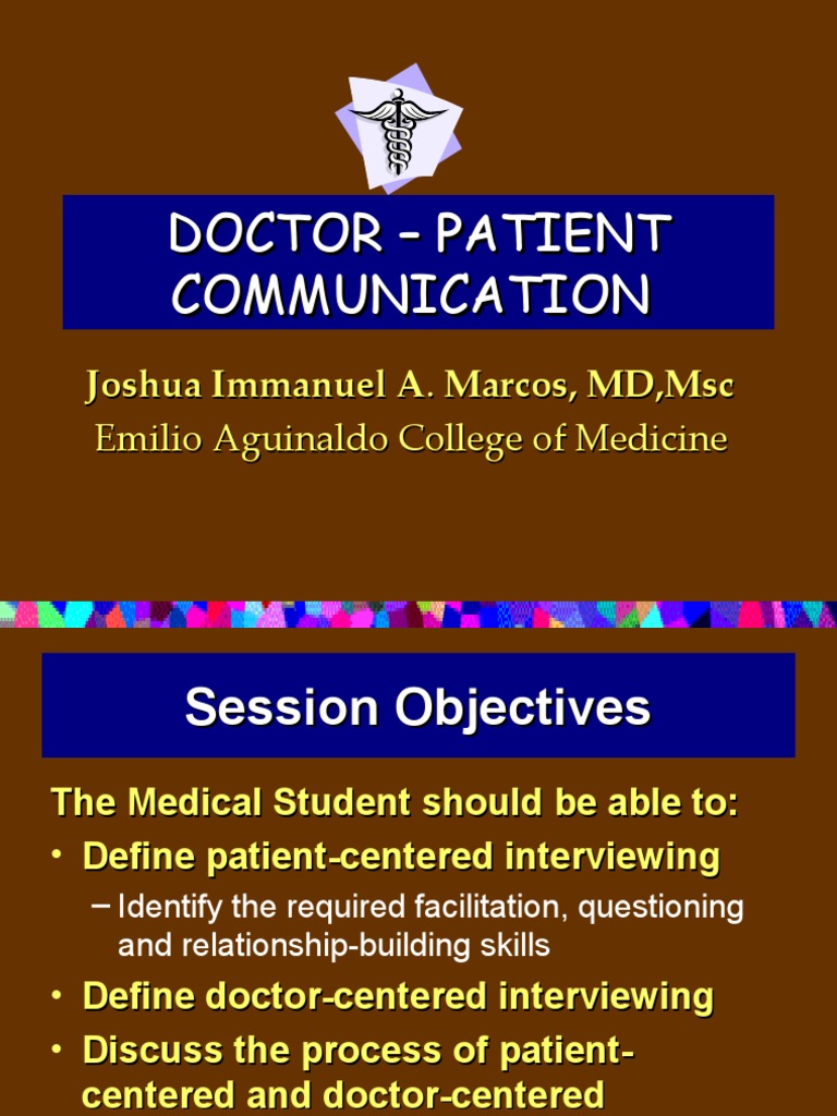 Doctor-Patient Communication Skills | PDF | Cognition | Communication