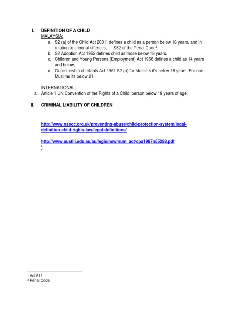 Definition Of A Child PDF