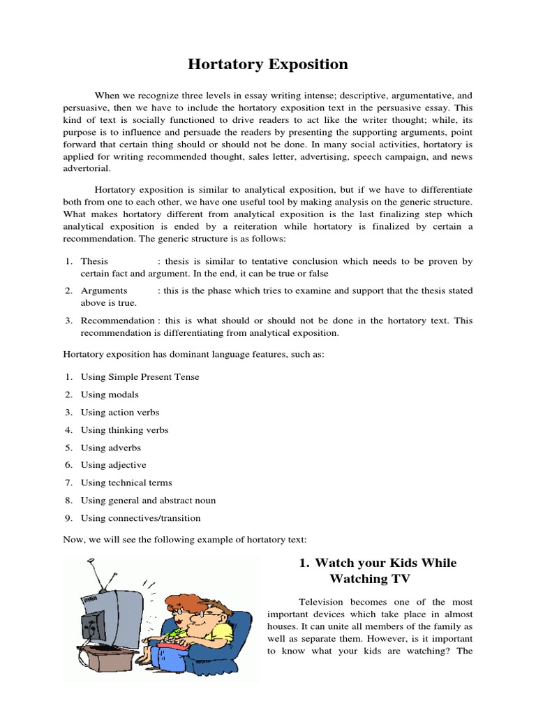 Hortatory Exposition Fix | PDF | Rhetoric | Verb