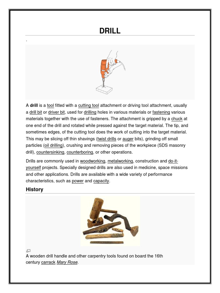 Drill | PDF | Drill | Welding