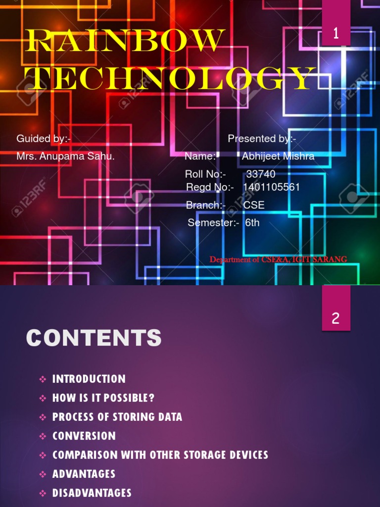 An Overview of Rainbow Technology: A Revolutionary Paper-Based Data ...