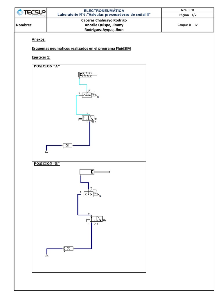 Lab 6 Electroneumatica | PDF