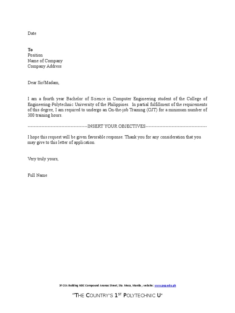 Application Letter | PDF | Academic Degree | Higher Education